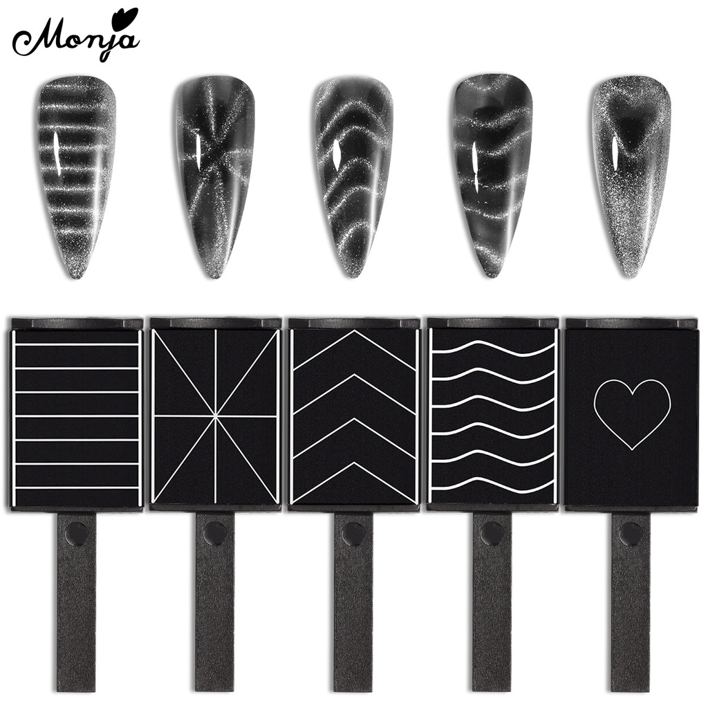 Monja Nail Art Magnet Rod Cat Eye Magnetic Rod 9D/5D Line Strip Heart ...