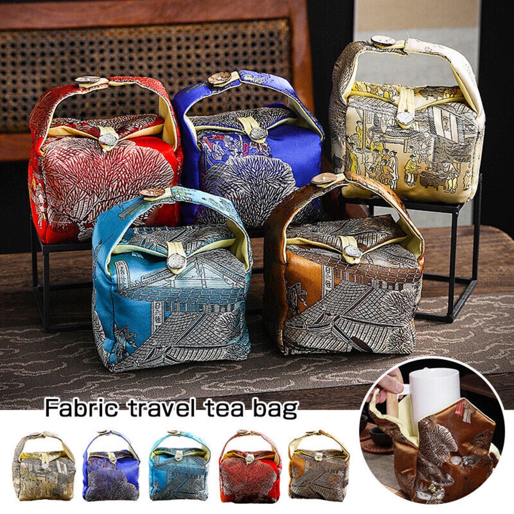 Tea Set Storage Bag Tea Cup Carrying Bag Portable Teacup Pouch Lunch ...