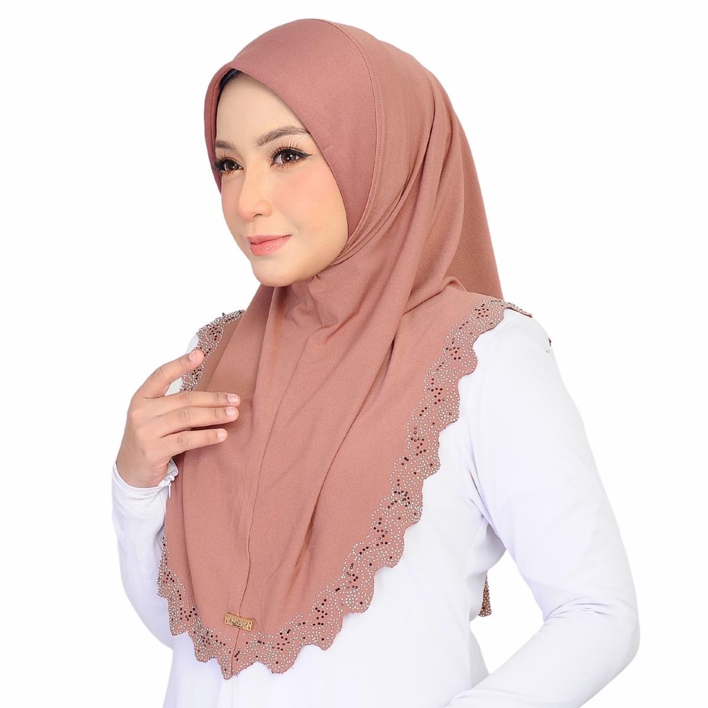 ALNOOR Tudung Sarung Laser Cut Sarima | Viral 2025 Muslim Hijab Sukan ...