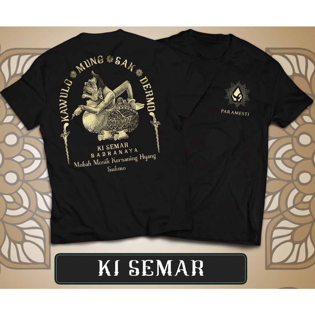 FASHION KAOS SABLON WAYANG PRIA JAWA SEMAR BAJUKEJAWEN KEREN GAMBAR ...