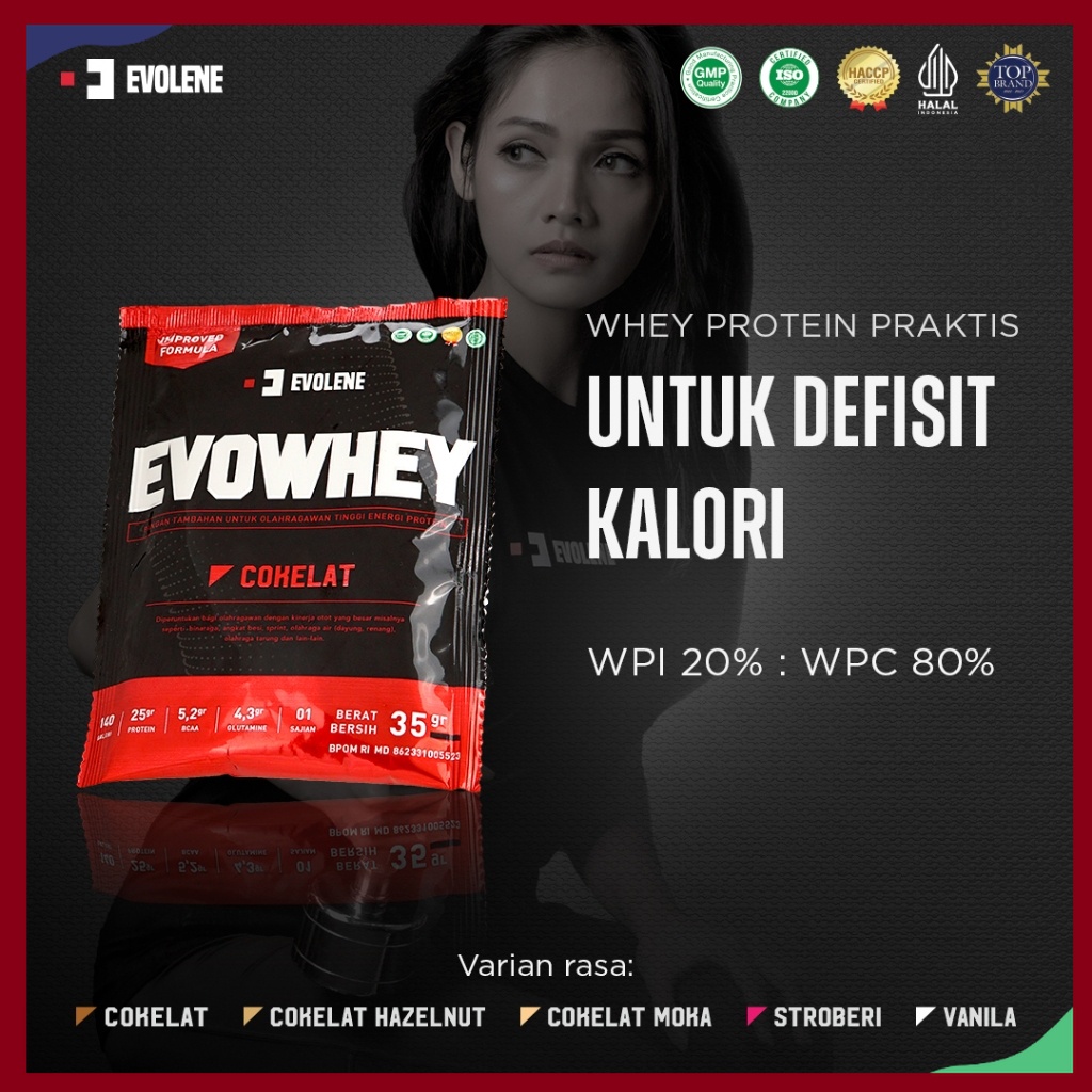 Evowhey Evolene Whey Protein Sachet - Fitness Supplement - Workout ...