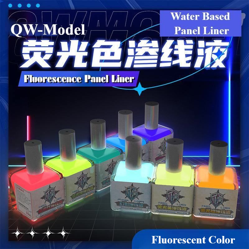 [HOBBY TOOLS] QW-MODEL FLUORESCENT COLOR WATER BASED PANEL LINER (18ML ...