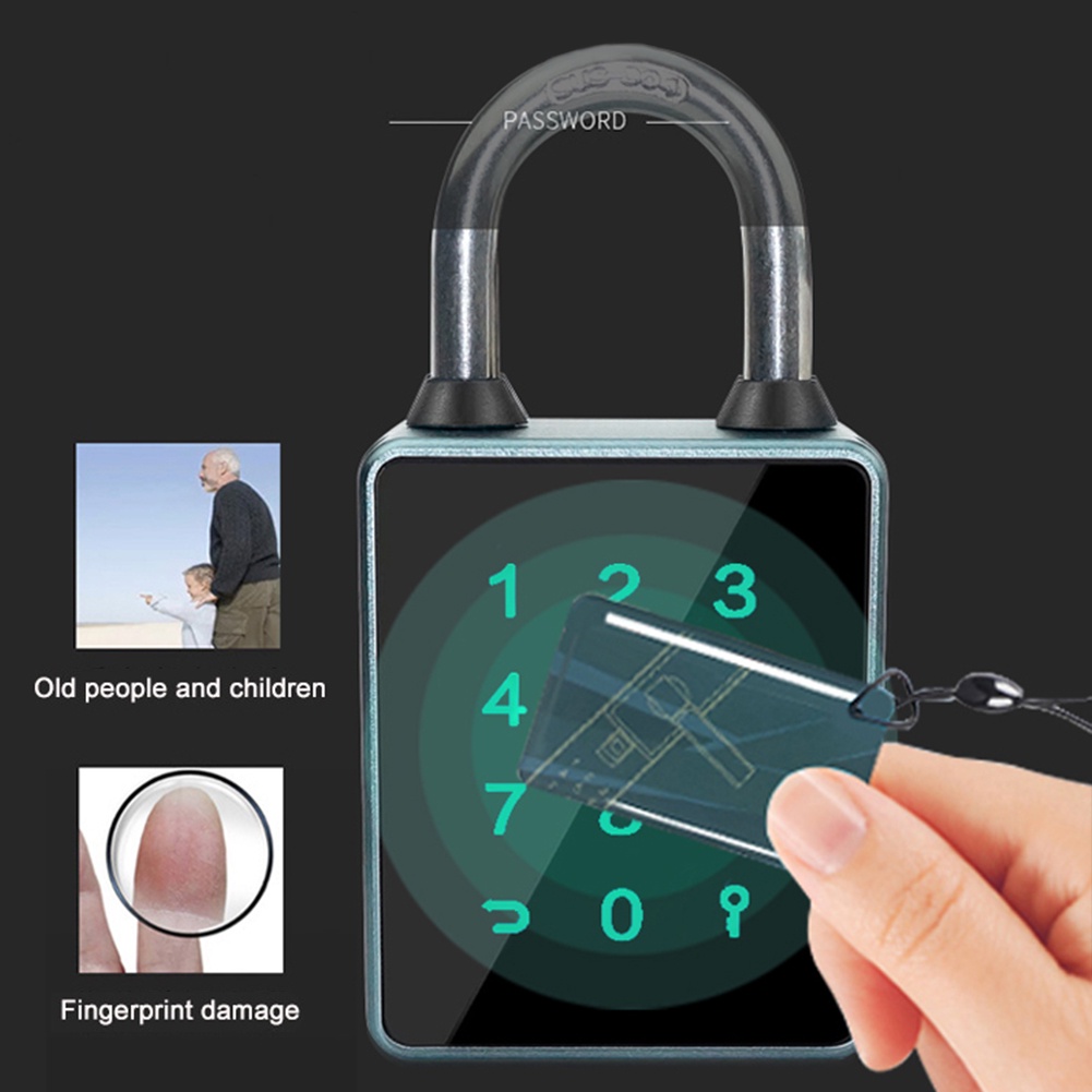 TUYA/TTLOCK APP Anti Theft Padlock IP65 Waterproof Smart Lock for Home ...