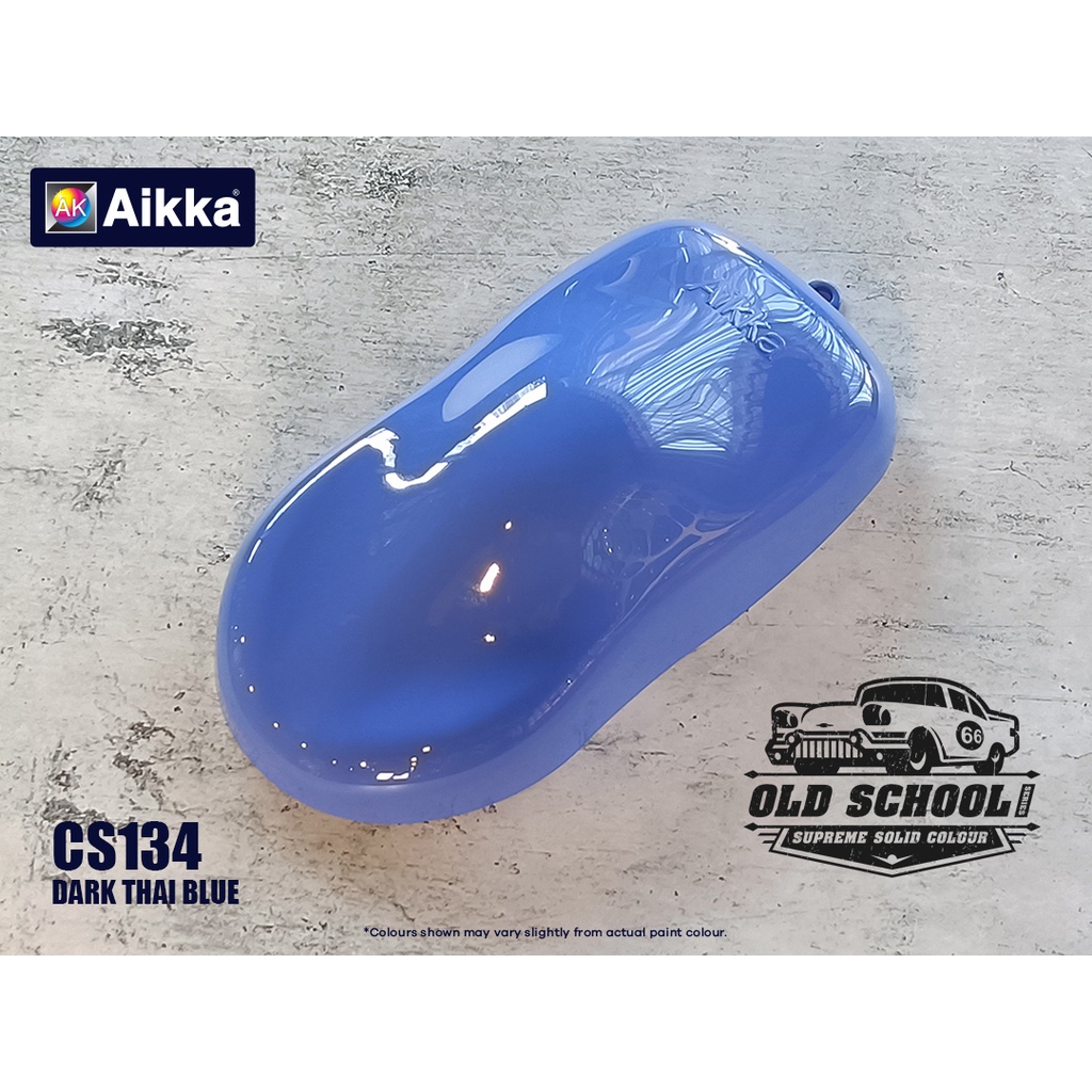 AIKKA CS134 DARK THAI BLUE / OLD SCHOOL SUPREME SOLID COLOUR 2K CAR ...