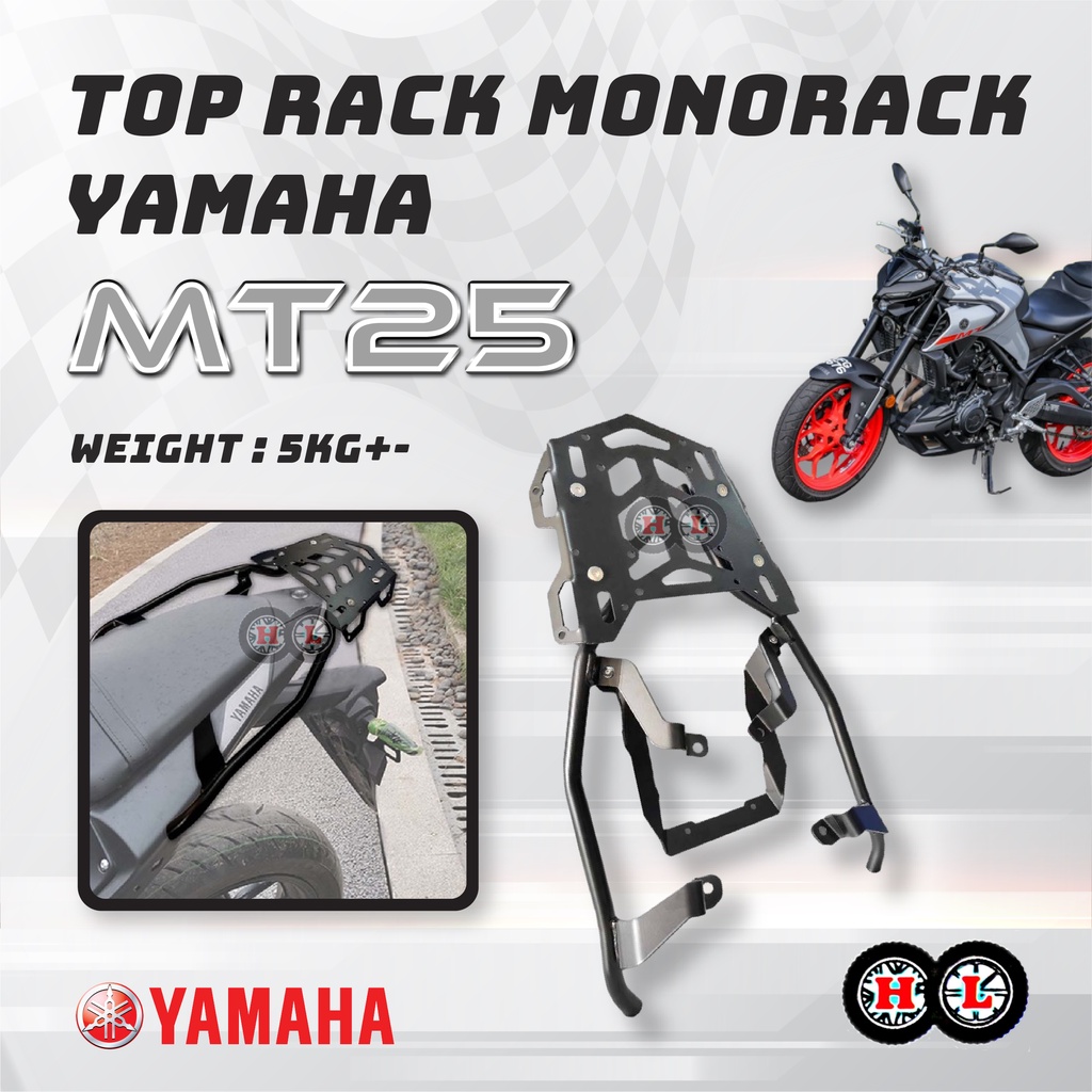HEAVY DUTY TOP RACK BOX YAMAHA MT25 - Bracket Top Box Yamaha MT25 ...