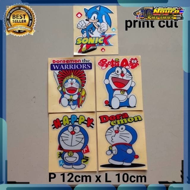Nice BIG Doraemon Sonic karak print Sticker | Shopee Malaysia