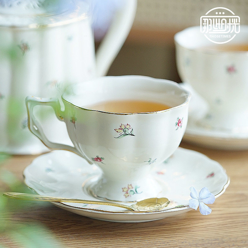 European Tea Set Coffee Pot Set Small Luxury English Afternoon Tea Cup ...