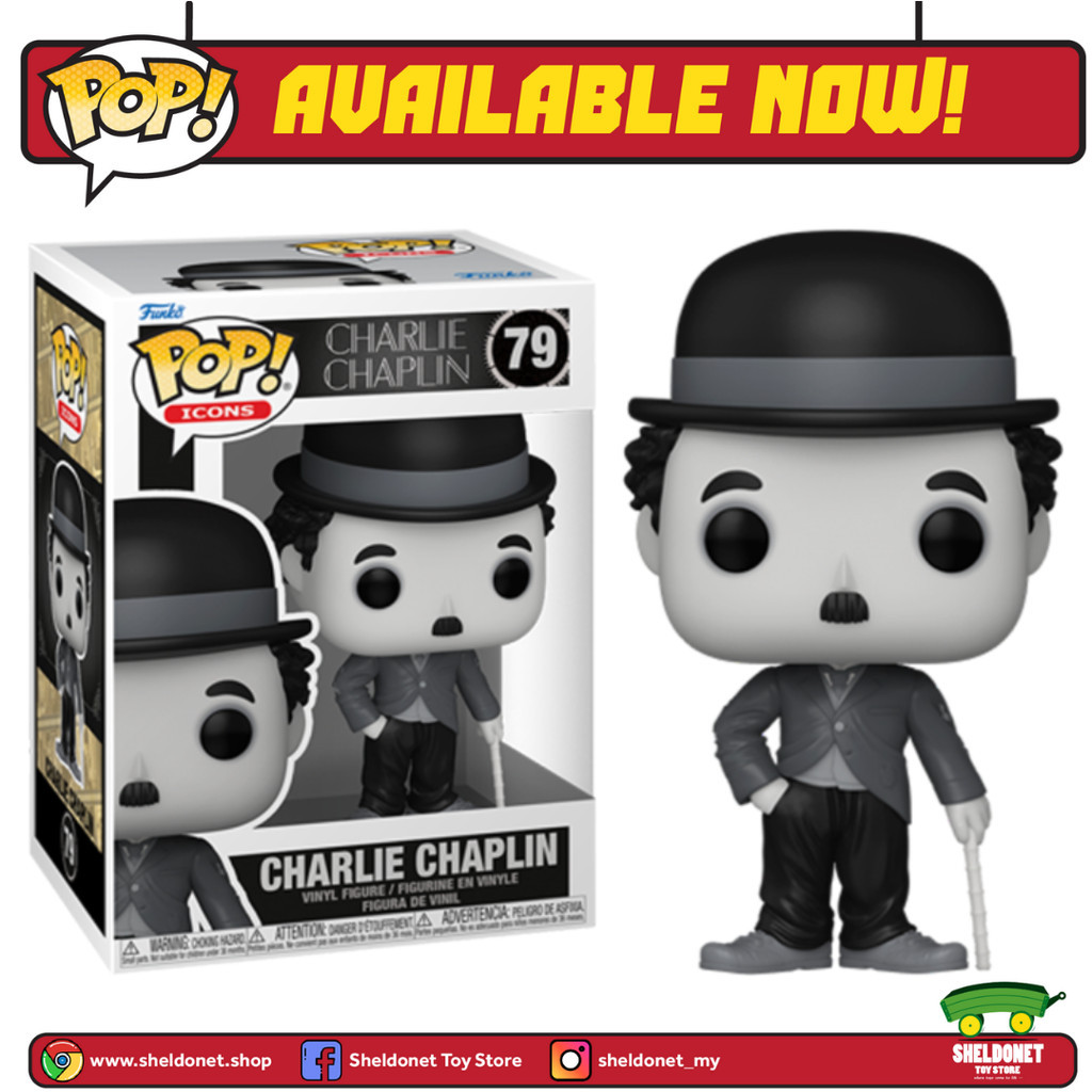 Funko Pop! Icons: Charlie Chaplin | Shopee Malaysia