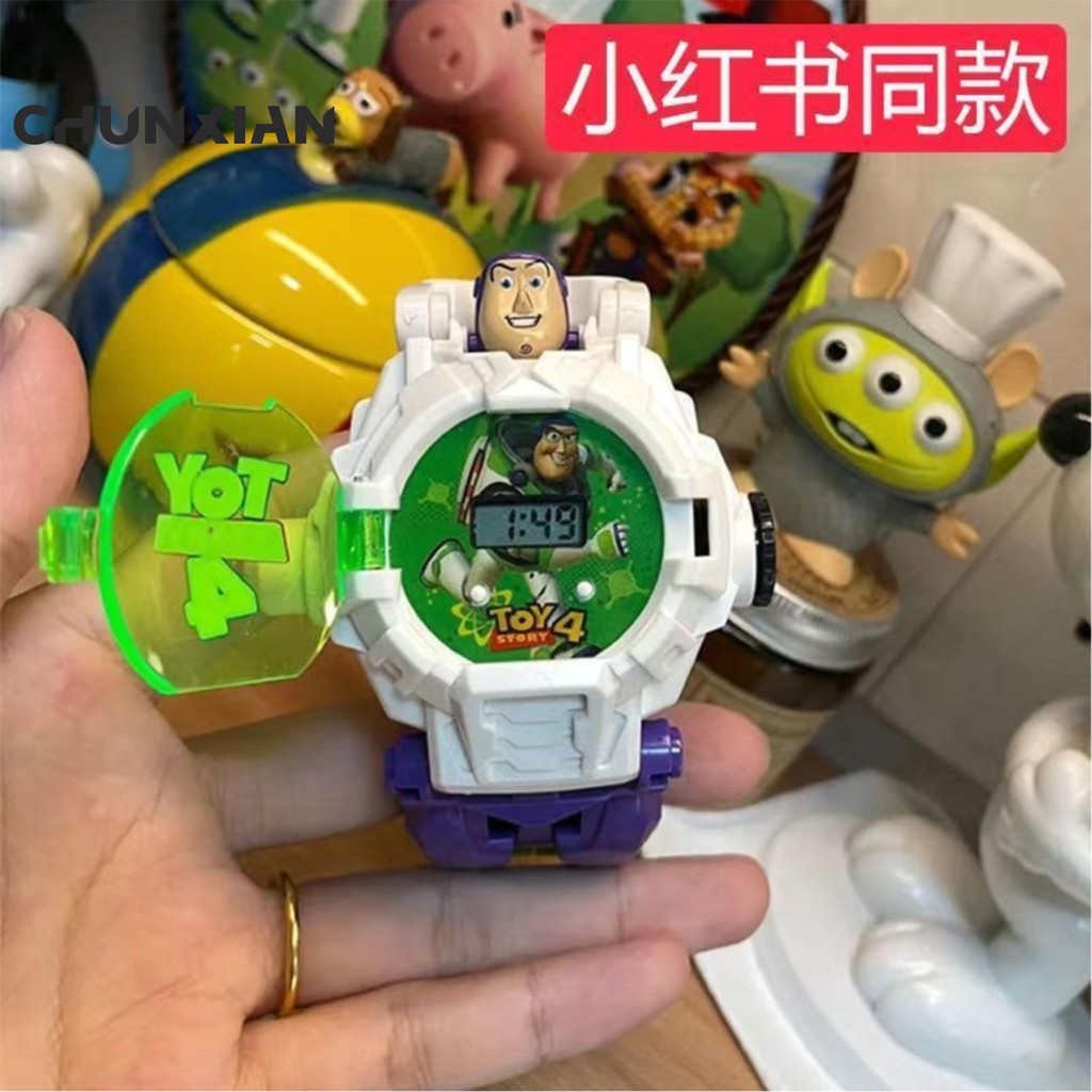 Buzz Lightyear Kids Transformer Projector Watch with 24 Image, Disney ...