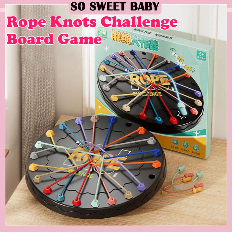 Rope Knots Challenge Chess Board Game for Kids Parent Child Interactive ...