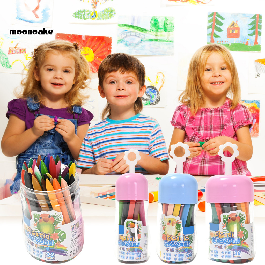 Premium Toddler Crayons Toddler Crayons 36 Pcs Washable Jumbo Crayons ...