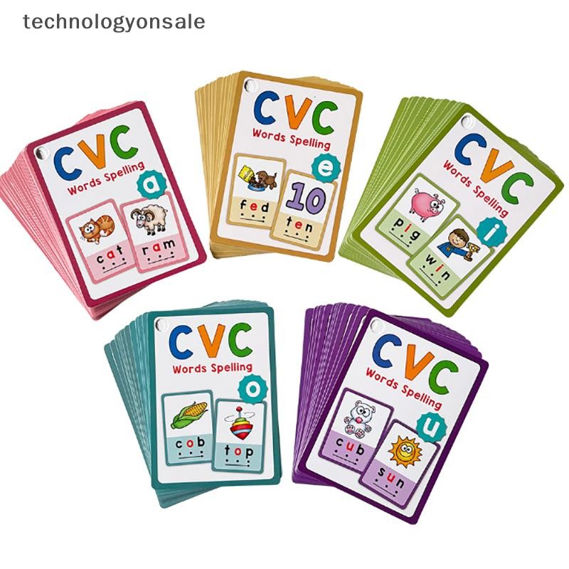 [technologyonsale] Kids CVC Words Learning Cards ESL Teaching Materials ...
