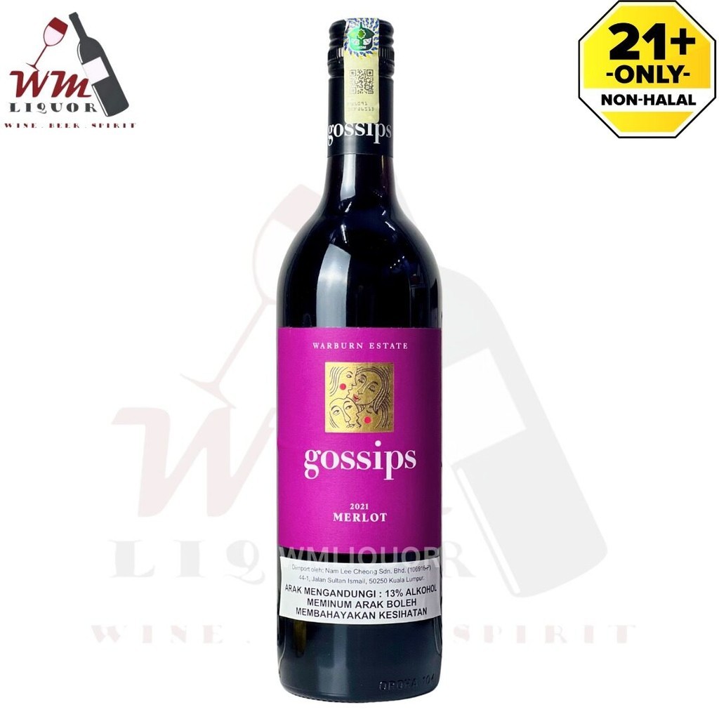 Gossips Merlot 2021 - 750ml | Shopee Malaysia