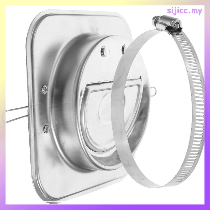 Pipe Clamps Check Valve Air Compressor Exhaust Vent Louver Connector ...