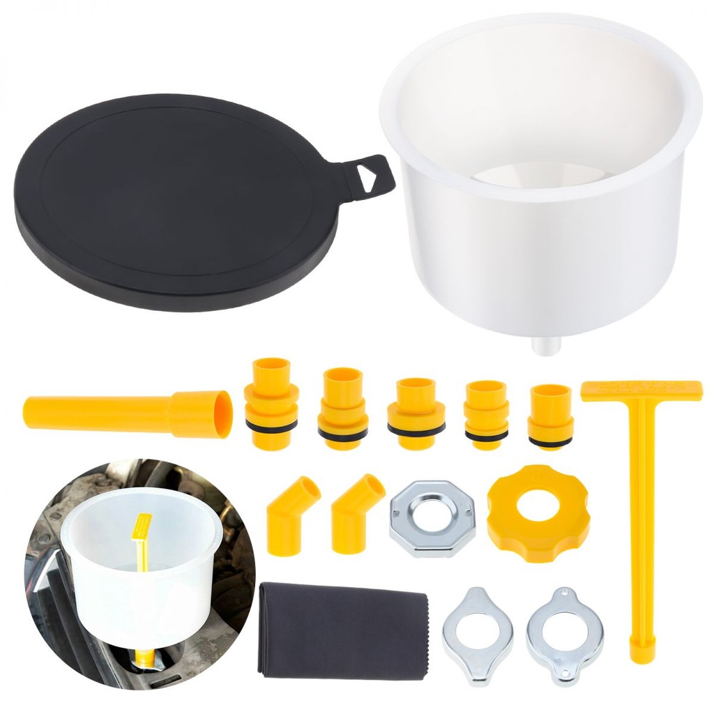 15/16 pcs Large Injection Port Prevent Overflow Coolant Funnel Kit with ...