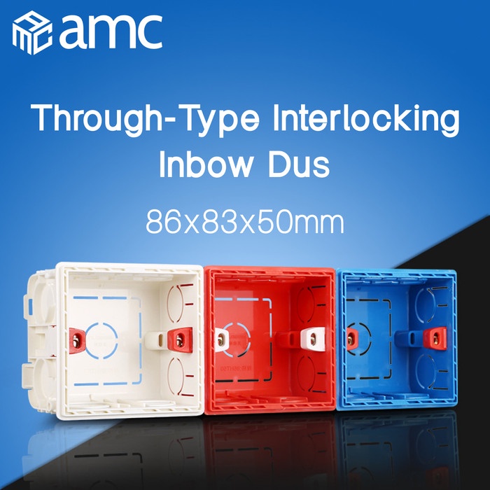 AMC Inbow Dus Inbowdus 86 x 83 x 50 mm Dark Back Box Internal Ducts ...