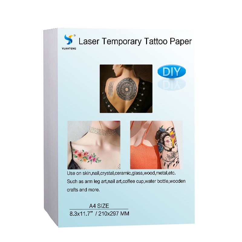 10 Sets A4 Printable Tattoo Paper Temporary Waterslide Clear Inkjet ...