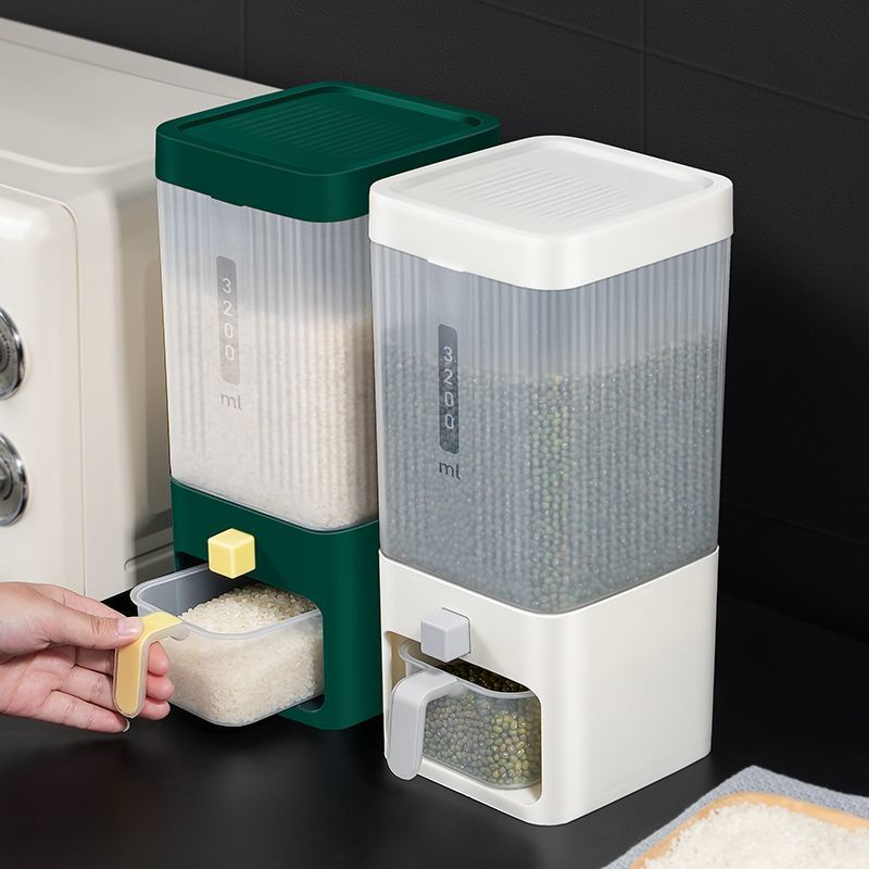 Ready Stock Rice Dispenser Tekan Jenis Tangki Penyimpanan Tertutup ...