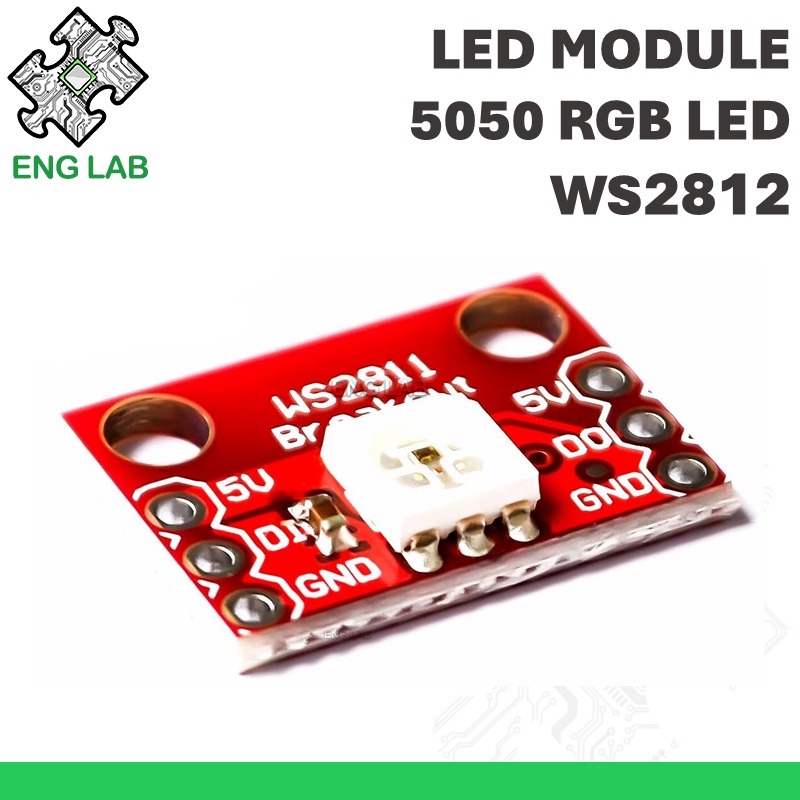 ENGLAB★WS2812 5050 RGB LED Module, Full Color Light Emitting Module Board For Arduino | Shopee ...