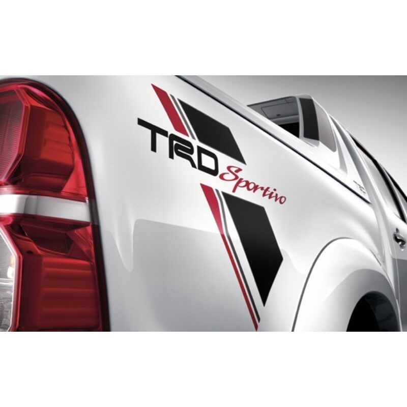 TRD sportivo STICKER Attached To The Rear Of The Truck TOYOTA VIGO ...