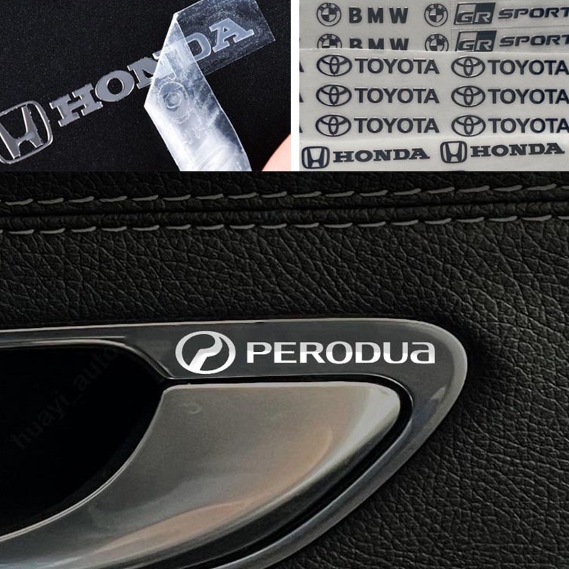 Perodua Car Logo Metal Sticker 3D Creative Decoration Automobile Window ...