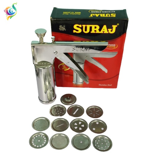 Murukku Maker SURAJ Kitchen Press Stainless Steel Sev Chakli Murukku ...