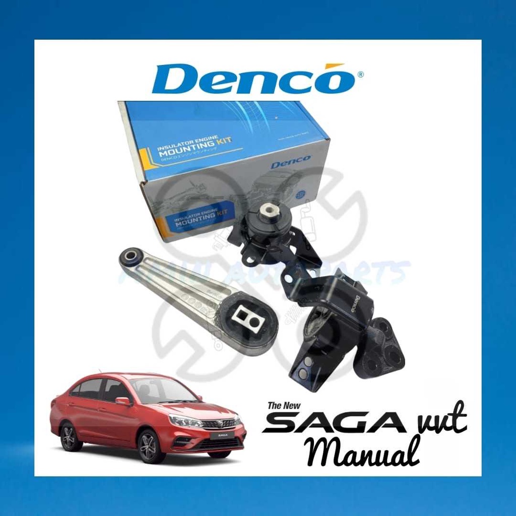 Denco Proton Saga VVT (2016~) [Manual] Engine Mounting Kit Set Original ...