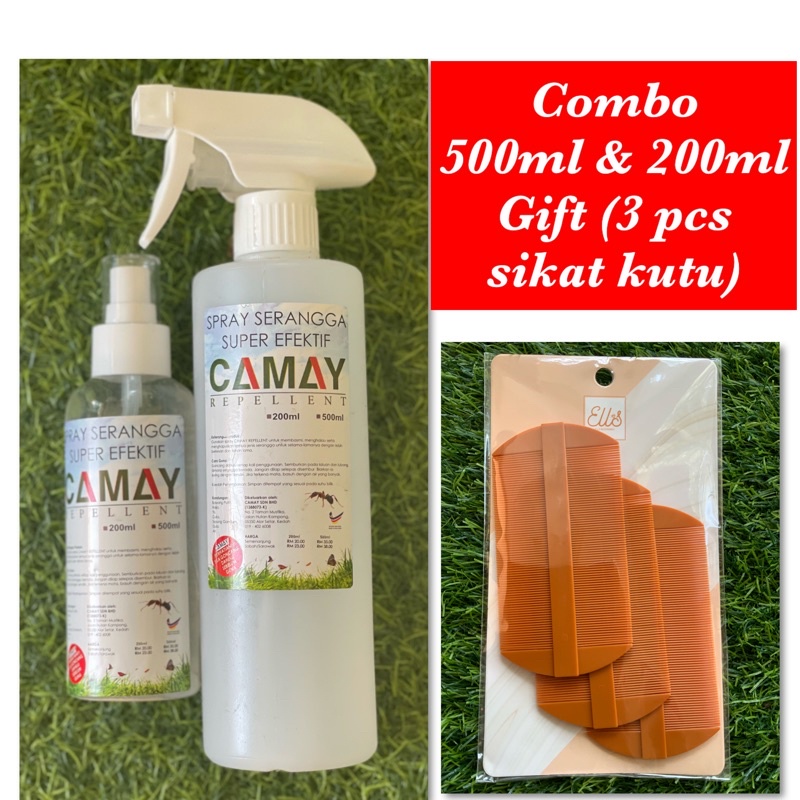 CAMAY REPELLENT*SPRAY SERANGGA NATURAL* KUTU SEMUT PEPIJAT LIPAS LIPAN ...