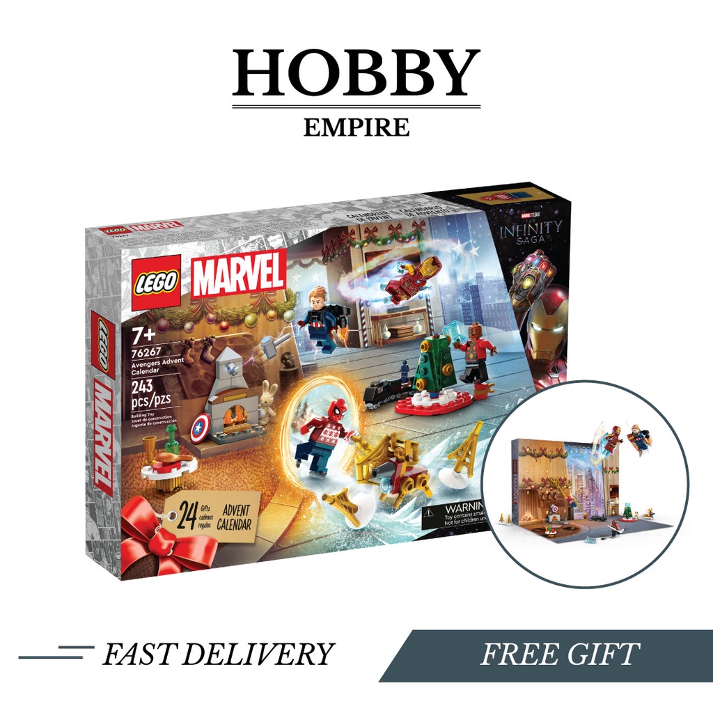 LEGO Marvel 76267 Avengers Advent Calendar 2023 *Original LEGO + Extra ...