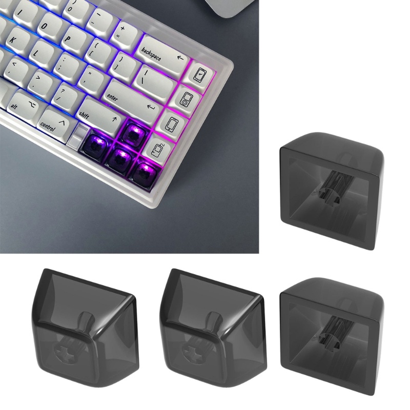 R* Crystal Keycaps 1U Backlit Keycaps w Transparent Layer for ...