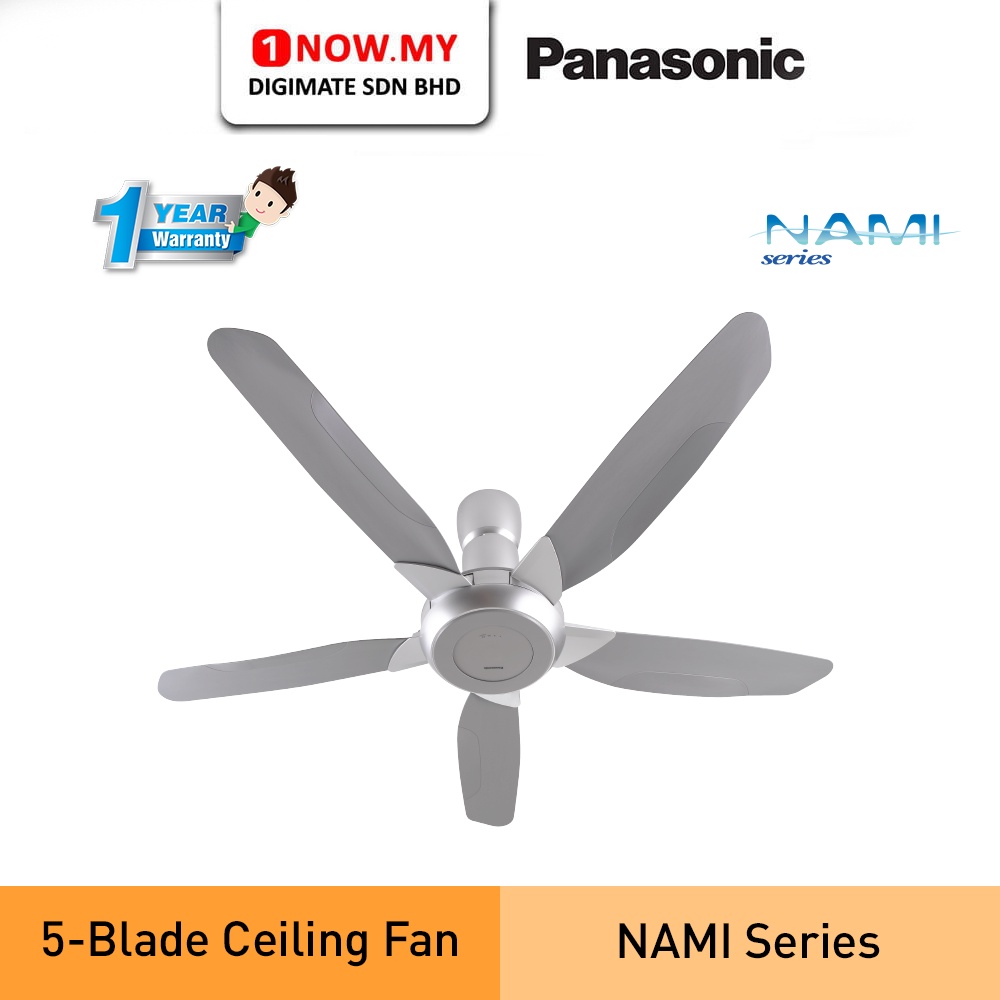 PANASONIC 60” 5-Blade Ceiling Fan F-M15E2VBHH | 1/f Yuragi Sleep Mode ...