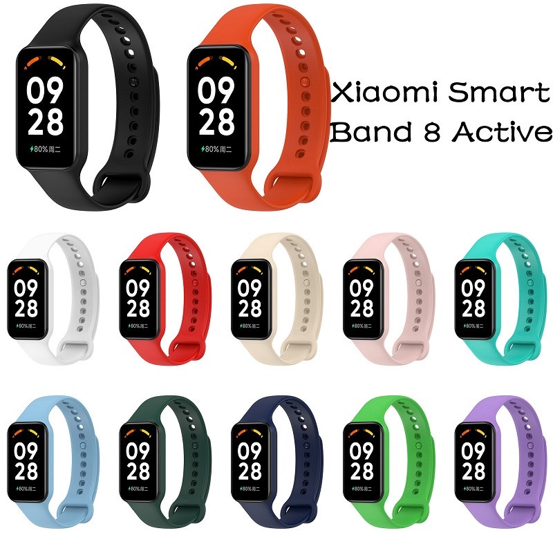 For Xiaomi Smart Band 8 Active Strap Replacement Sport Soft Colorful ...
