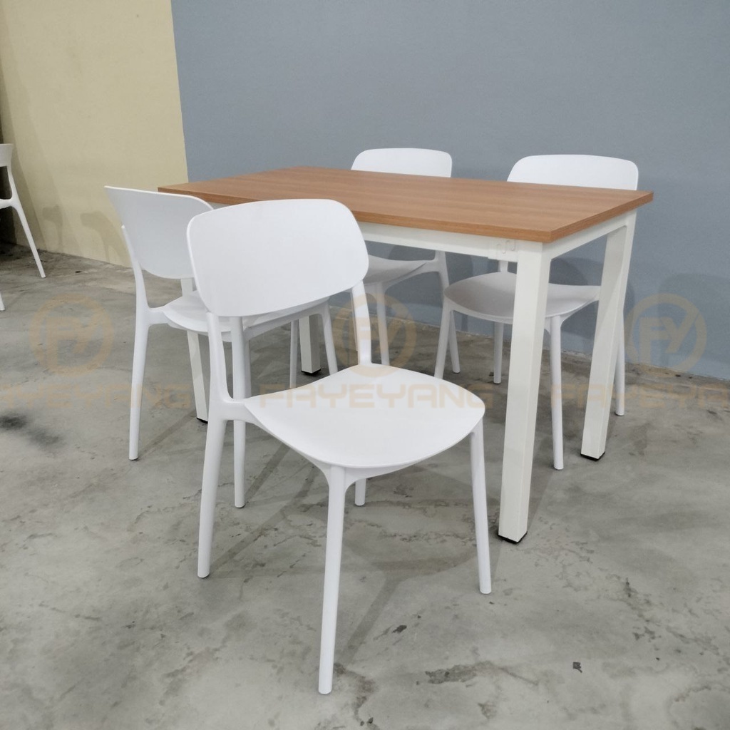 Fayeyang Dining Table Set (1+4) / Meja Makan/ Meja kafe/ Cafe table ...