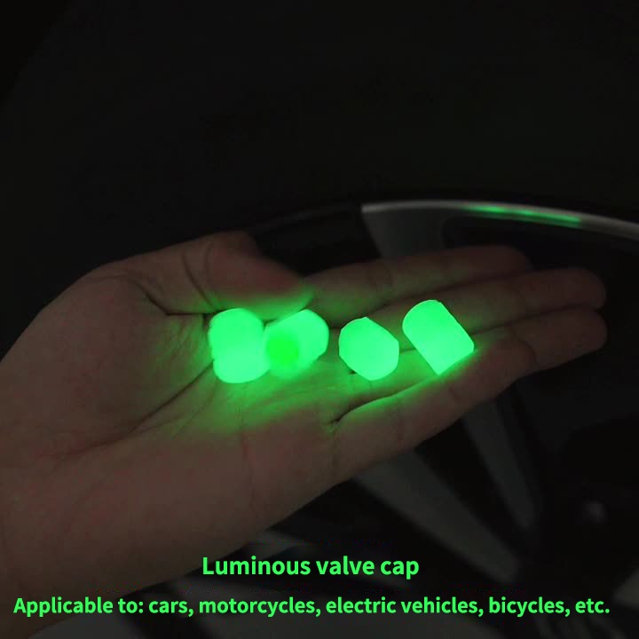 New New MTB Decorative Wheel Mini LED Tire Cap Glow Light Bicycle Tyre ...