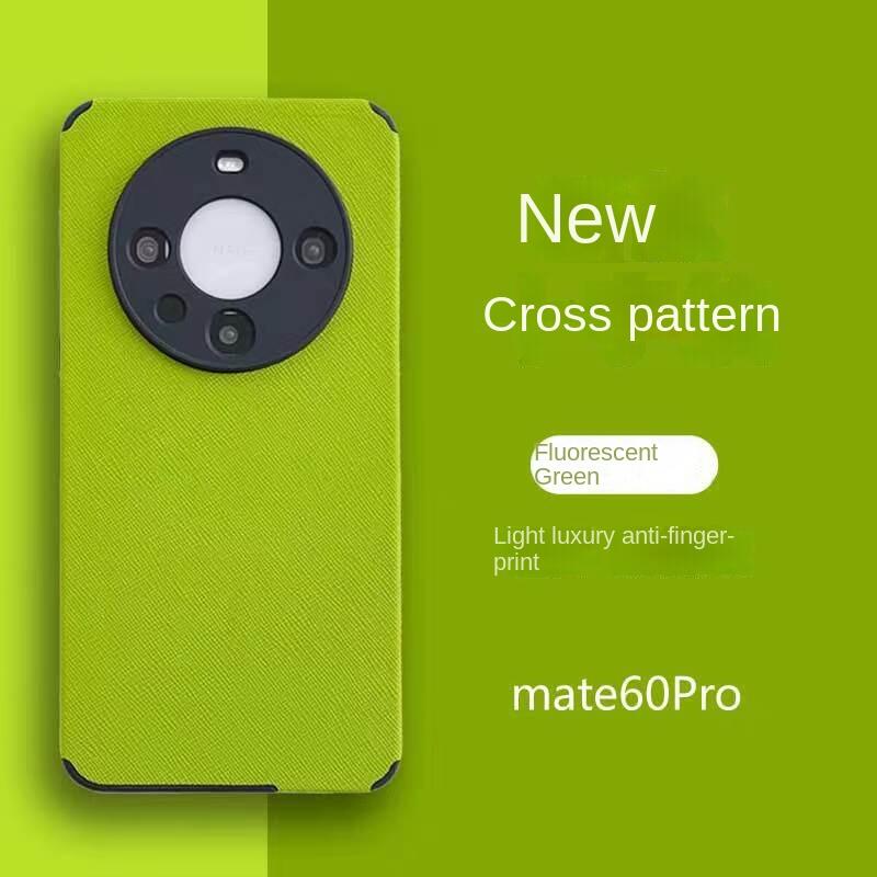Luxury Crosshatch Leather Pattern Shockproof Phone Case For Huawei Mate 60 50 40 30 Pro P60 P50 ...