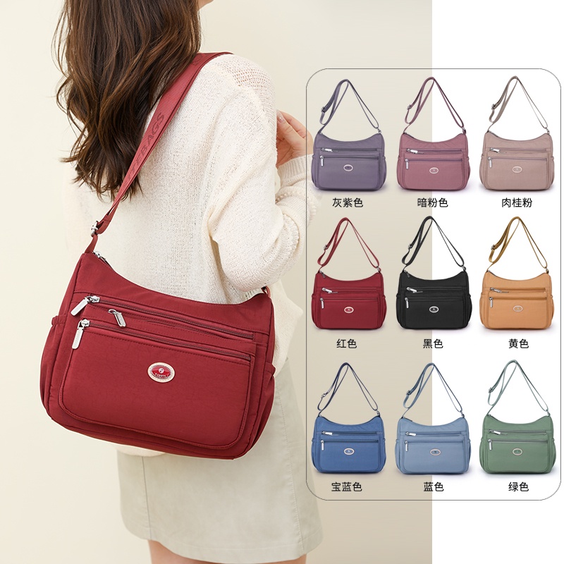 High-quality Nylon Cloth Side Backpack Casual Commuter Women's Shoulder ...