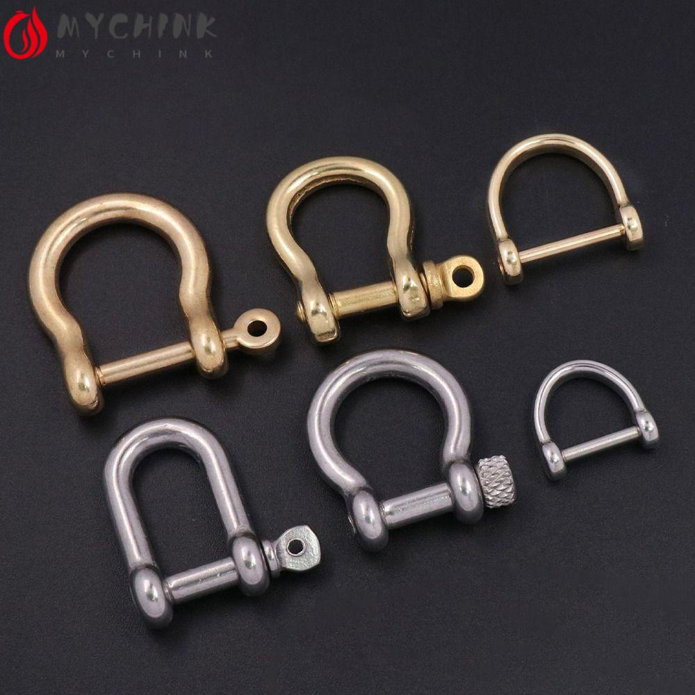 CHINK Solid Carabiner Copper Shackle Fob Screw Joint Connector Key Ring ...