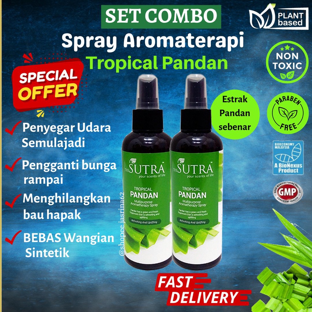 🔥2 for RM54🔥Pandan Aromatheraphy |Multipurpose SUTRA Aromatheraphy ...