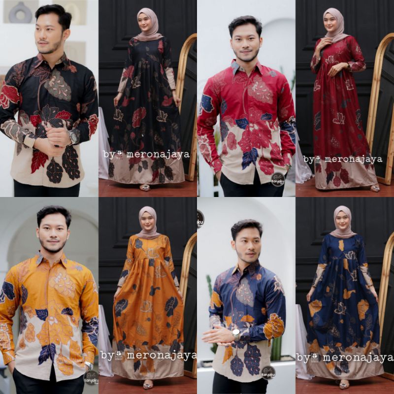 Maura Couple - Sania Ruffle Batik Couple ori Ndoro jowi DNT Shopee ...