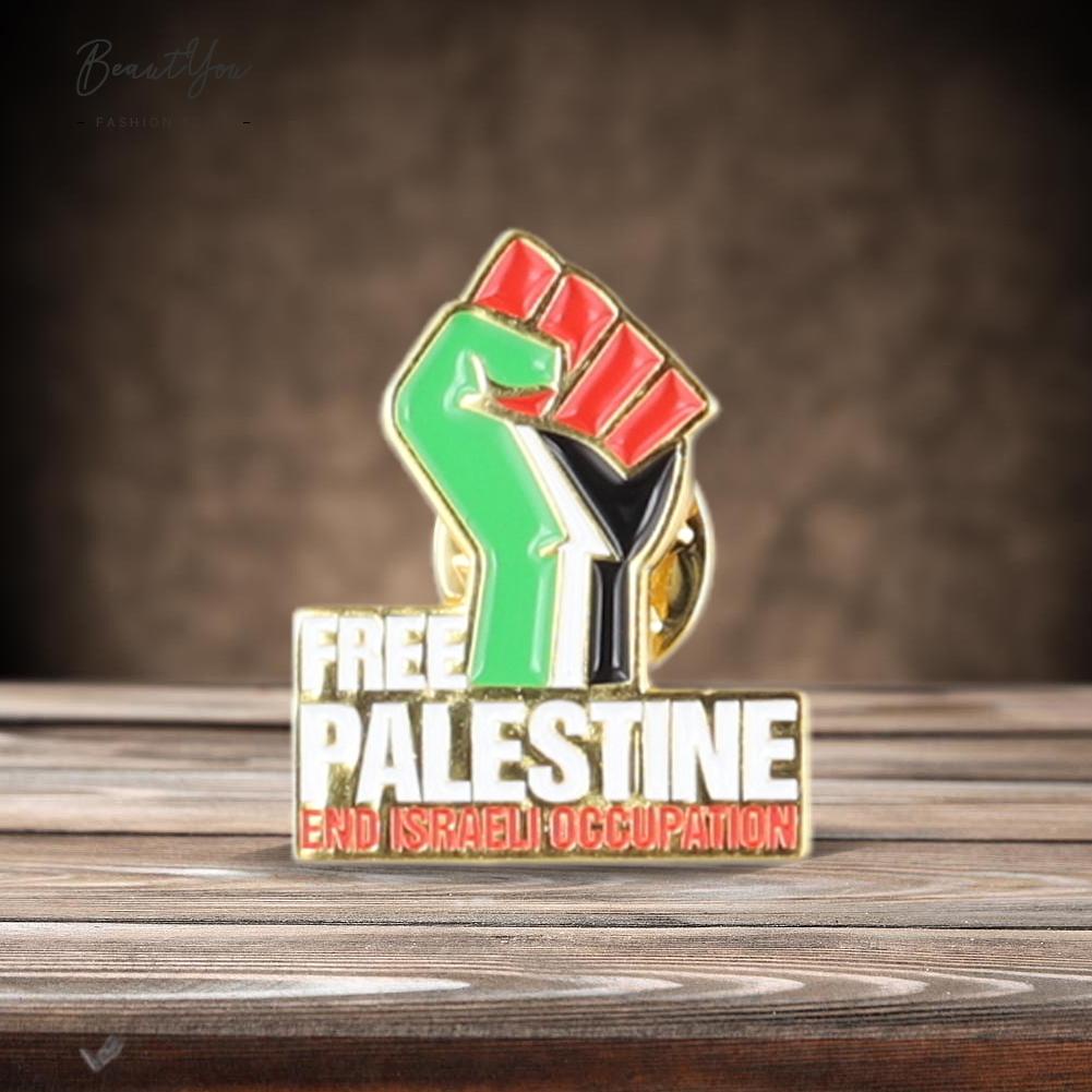 Mini Palestine Flags Brooches Metal Palestine National Flags Badge for ...