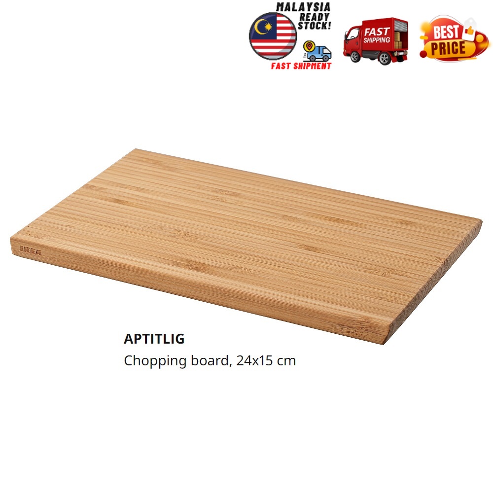 MINIKEA [24x15cm] Natural Bamboo Small Chopping Board . Mini Cutting ...