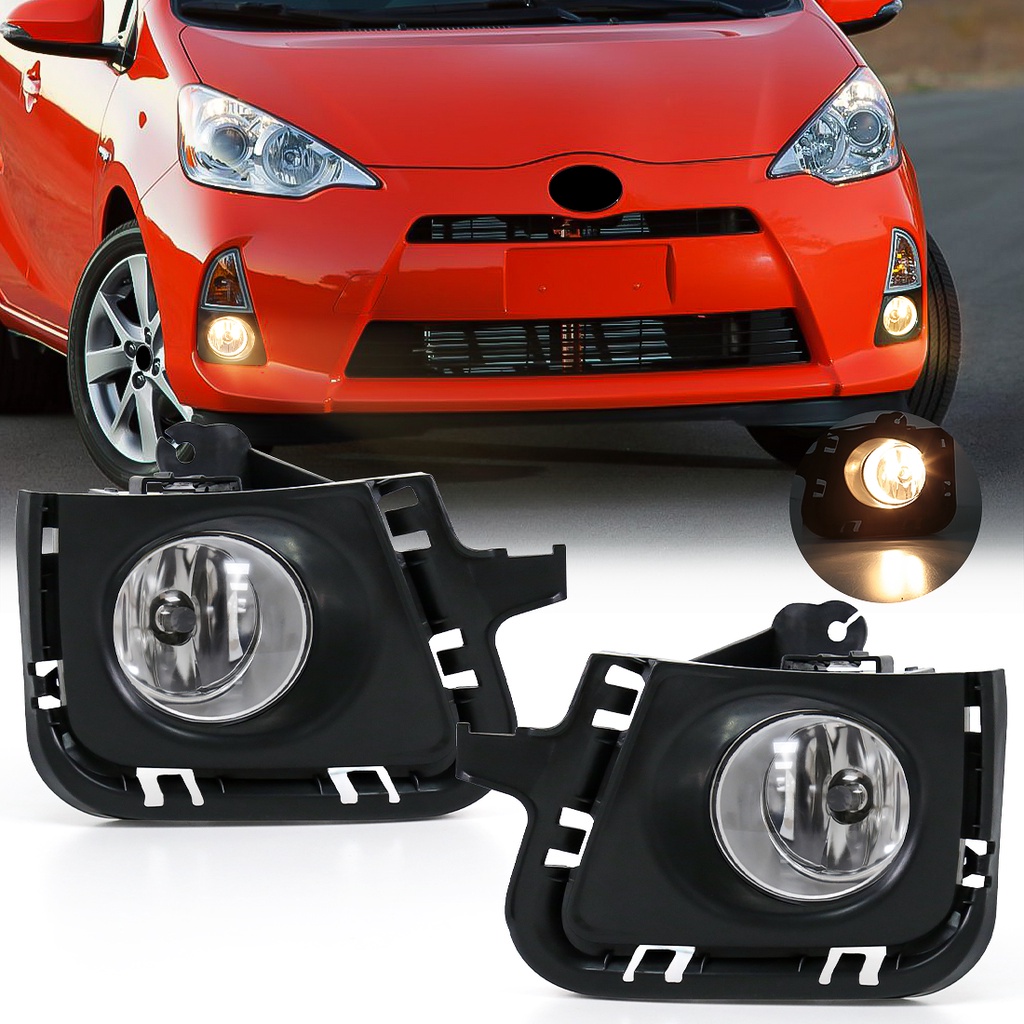 For Toyota Prius C Aqua 2012 2013 2014 Fog Lamps Halogen Car Fog Kit ...