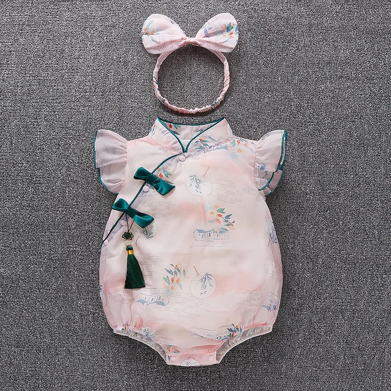((Ready Stock) Spring Festival Clothing Baby Cheongsam Baby Clothes ...