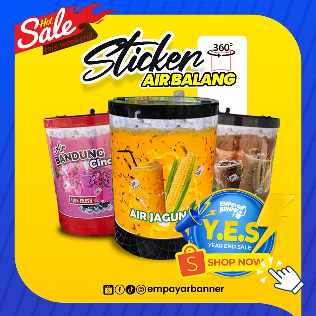 STICKER AIR BALANG PENUH PELBAGAI JENIS (KELILING BALANG) | Shopee Malaysia
