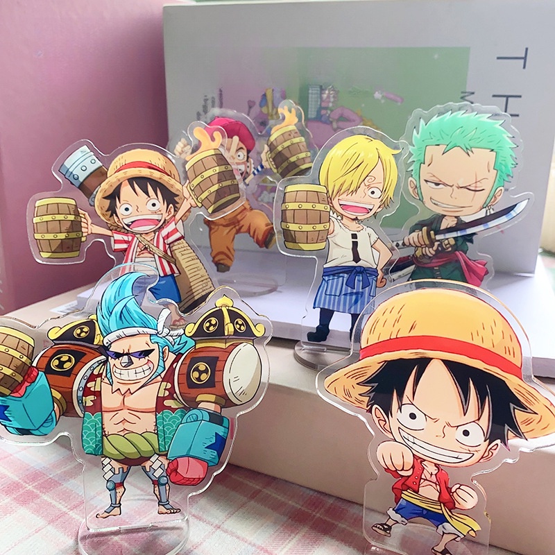 Stand Plate Cartoon Anime One Piece Luffy Acrylic Transparent Cartoon ...