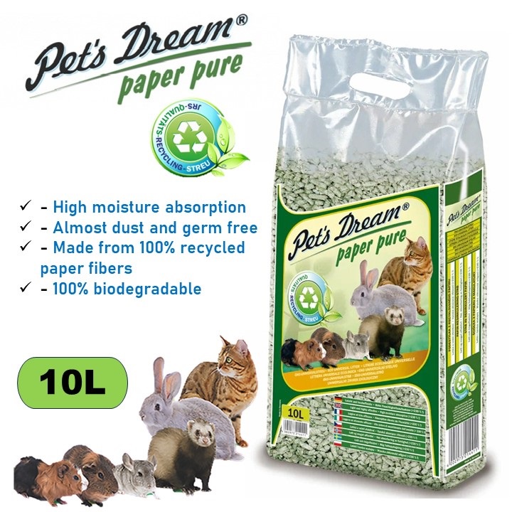 Pet's Dream Paper Pure Pet Litter (10L) | Shopee Malaysia