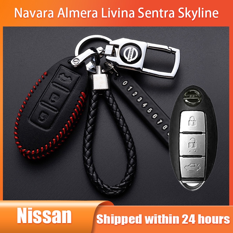 For Nissan Navara Almera Livina Sentra Skyline Keyless Key Case Cover ...