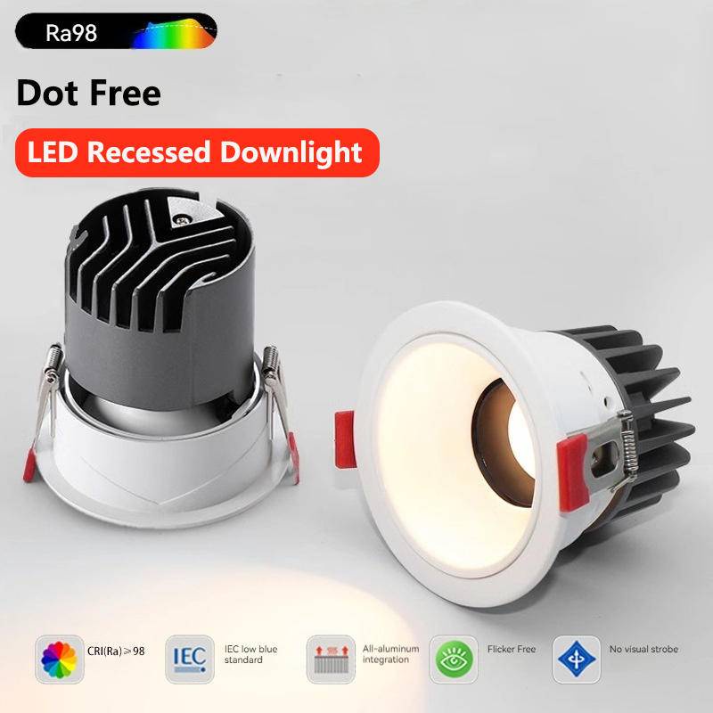 LED Recessed Spotlights 12W 20W Household Wall Washing Light COB Ceiling Lights Hill Shape ...