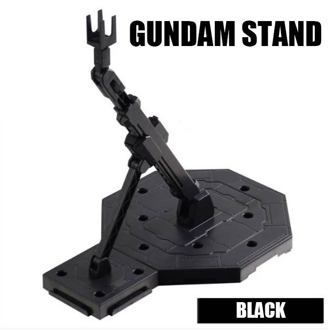Gundam Action Base stand MG HG RG White Gray Grey Black Clear Gunpla ...