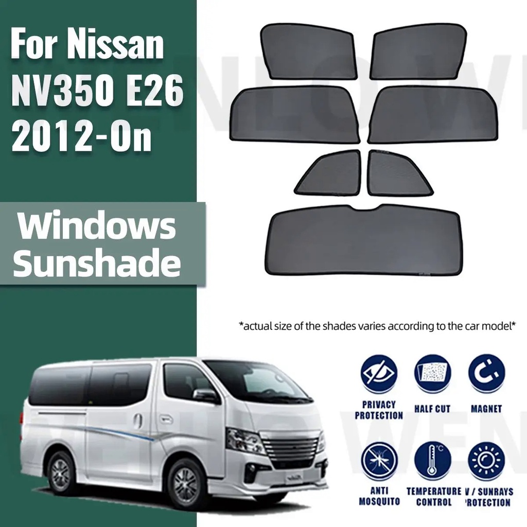 For Nissan NV350 E26 Urvan Caravan VAN 2012-2024 Car Window Sunshade Uv ...